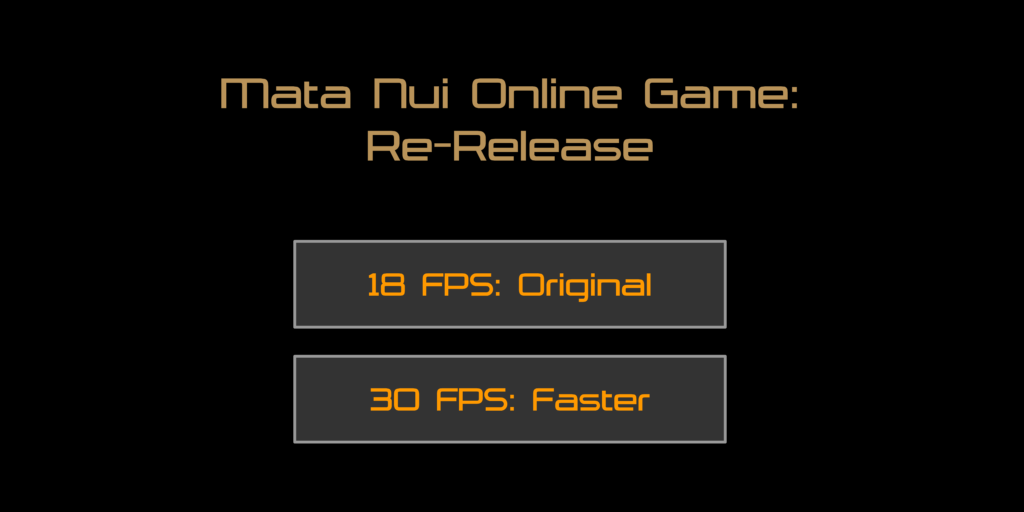 BioMedia Project: Mata Nui Online Game FPS Options – Mask of Destiny